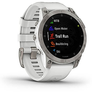 Garmin epix Gen 2, Premium Active Smartwatch, Touchscreen AMOLED Display (Slate Steel, 010-02582-00) Bundle with Varia RVR315 Cycling Rearview Radar with Visual and Audio Alerts