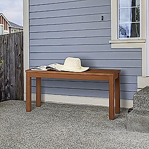 Furinno FG181110-C Tioman Outdoor Backless Bench, Natural