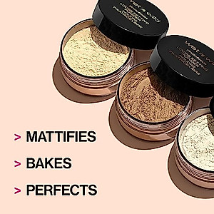 wet n wild Photo Focus Loose Baking Setting Powder, Highlighter Makeup, Fair to Medium & Tan Skin Tones, Translucent