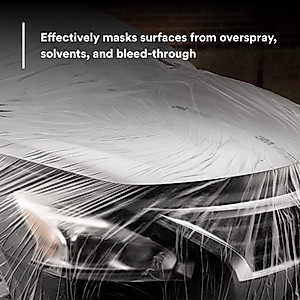 3M Plastic Sheeting 06723, High Density, Tear Resistant, Durable, Easy To Cut, 12 ft x 400 ft