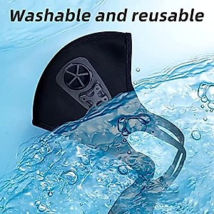 Personal Wearable Air Purifiers，Travel-Size Air Purifiers,Head-Mounted Portable Mini Air Purifier,Used for Tourism, Running, Cycling, Mountaineering, Outdoor Sports (Full Set,Black)