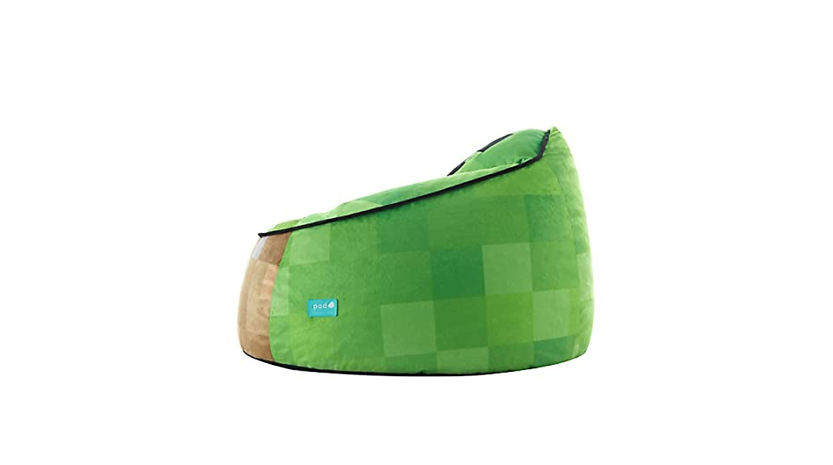Minecraft Hillside Bean Bag Chair for Kids | Comfortable & Portable