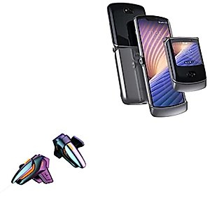 BoxWave Gaming Gear Compatible with Motorola Razr 5G (Gaming Gear by BoxWave) - Touchscreen QuickTrigger, Trigger Buttons Quick Gaming Mobile FPS for Motorola Razr 5G - Jet Black