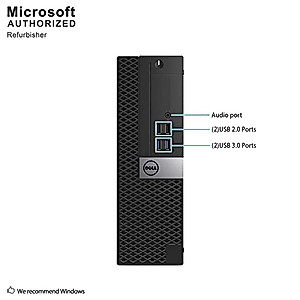 Dell Optiplex 5040-SFF, Core i7-6700 3.4GHz, 16GB RAM, 512GB Solid State Drive, DVD, Windows 10 Pro 64Bit (Renewed)