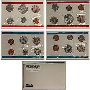 1969 United States Mint Uncirculated Coin Set in Original Government Packaging