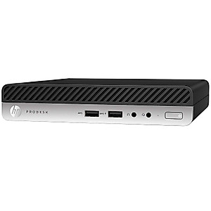 HP ProDesk 400 G4 Mini Home & Business Desktop Mini Black (Intel i5-8500T 6-Core, 32GB RAM, 1TB SATA SSD, Intel UHD 630, WiFi, Bluetooth, 2xUSB 3.1, 2 Display Port (DP), Win 10 Pro) (Renewed)