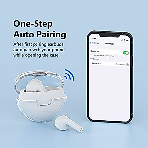 DeLUX True Wireless Earbuds DT7, Built Mic Deep Bass Ear Buds with BT 5.0, 25H Playtime, IPX4 Waterproof, Touch Control in-Ear Earphones for iPhone and Android