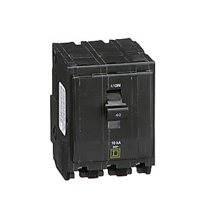 Square D - QO340CP Circuit Breaker, Black