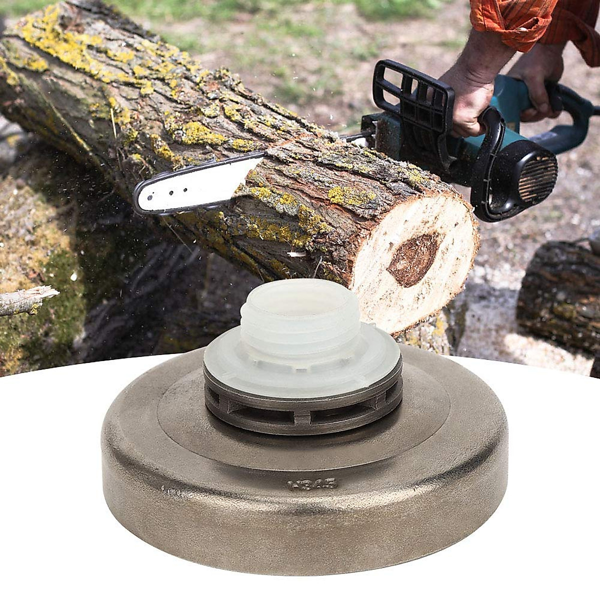 Fdit 3/8in 7 Teeth Chainsaw Clutch Drum Sprocket Clutch Drum for Husqvarna 355 357 357XP 359 EPA Chainsaw