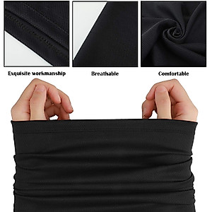SATINIOR 12 Pcs Ski Mask Summer Face Cover Scarf Men Balaclava Neck Gaiter Cycling Running Headwear Windproof Hood