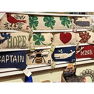 Chandler 4 Corners Artist-Designed 4 Leaf Clover Hand-Hooked Wool Decorative Throw Pillow (8” x 24”) St Patrick's Pillow for Couches & Beds - Low Maintenance St Patty's Day Shamrock Lumbar Pillow