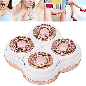 Hair Remover Replacement Head, Women's Electric Shaver Replacement Heads Hair Remover Body Hair Shaver Machine Head Rose Gold