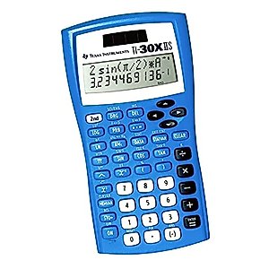 Texas Instruments TI-30X IIS Scientific Calculator, Blue