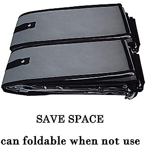 VAKMRVE Under Bed Shoe Storage Organizer,2 Pack Fit 24 Pairs, Underbed Shoe Storage Containers Box Bags with Clear Cover,Reinforced Handles,Sturdy zippers,Breathable Fabric Gray