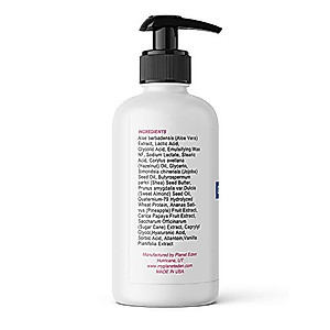 Planet Eden 20% Gly-Lactic Face and Body Skin Cream Lotion - 10% Glycolic and 10% lactic Acid for Exfoliation (8 oz)