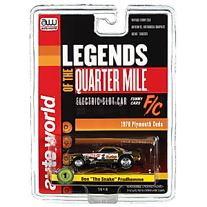 Auto World 4Gear R26 Don The Snake Prudhomme - 1970 Cuda Funny Car HO Scale Slot Car