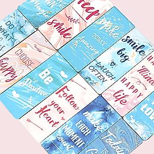 12 Pieces Inspirational Magnetic Bookmarks Encouraging Magnet Page Marker Clips Positive Book Markers for Girls, Women, Teachers, Students, Readers and Book Lovers