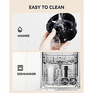 Sangcon 800W Blender for Shakes and Smoothies with 57 Oz Glass Jar & 10 Oz Grinding Cup, Smoothie Blenders and Food Processor Combo for Kitchen with 2 Speeds + Pulse, 6 Fins Blade & Grinding Blade