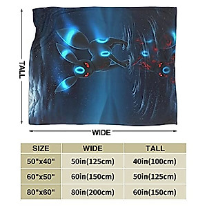 Interesting Flannel Fleece Blanket for Beding Cozy Plush Throw Blanket Lightweight Decorative Blanket Air Conditioner Blanket Towel for Couch Sofa Chair Travelling Camping Gift, Black, 50Inx40In
