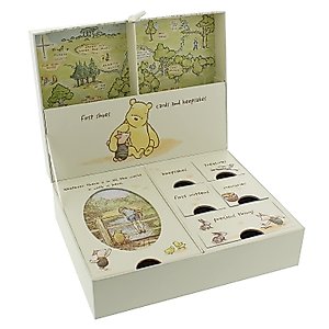 Happy Homewares Winnie The Pooh Keepsake Box with Drawers and Map of Hundred Acre Wood - Officially Licensed