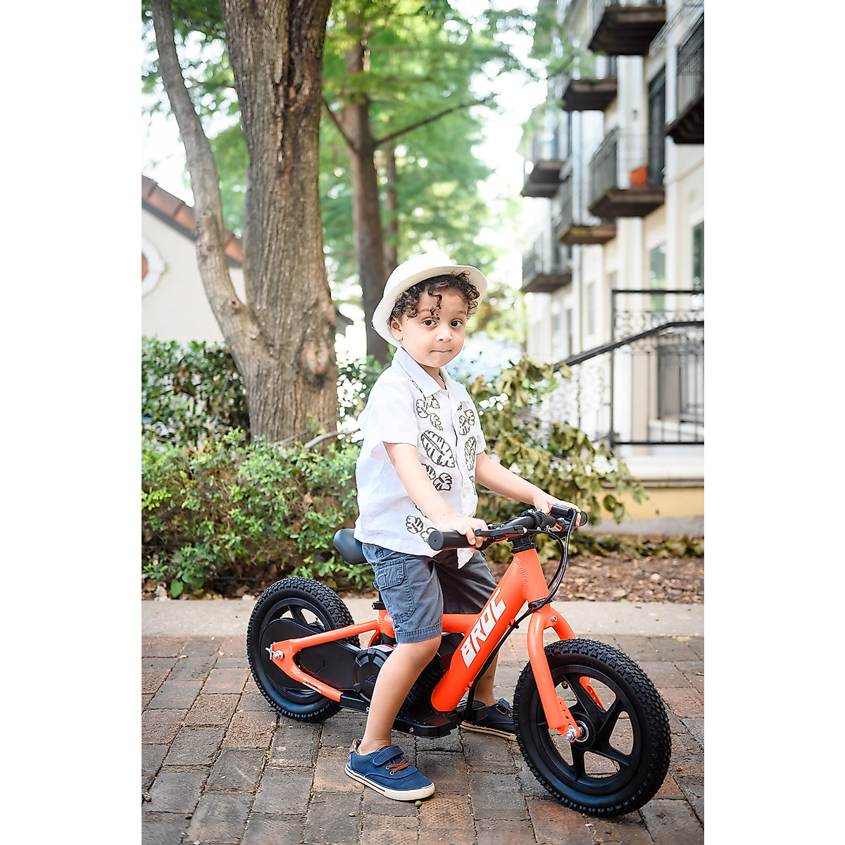 BROC USA Ebike for Kids, 12 Inch 24V Battery Operated, Red