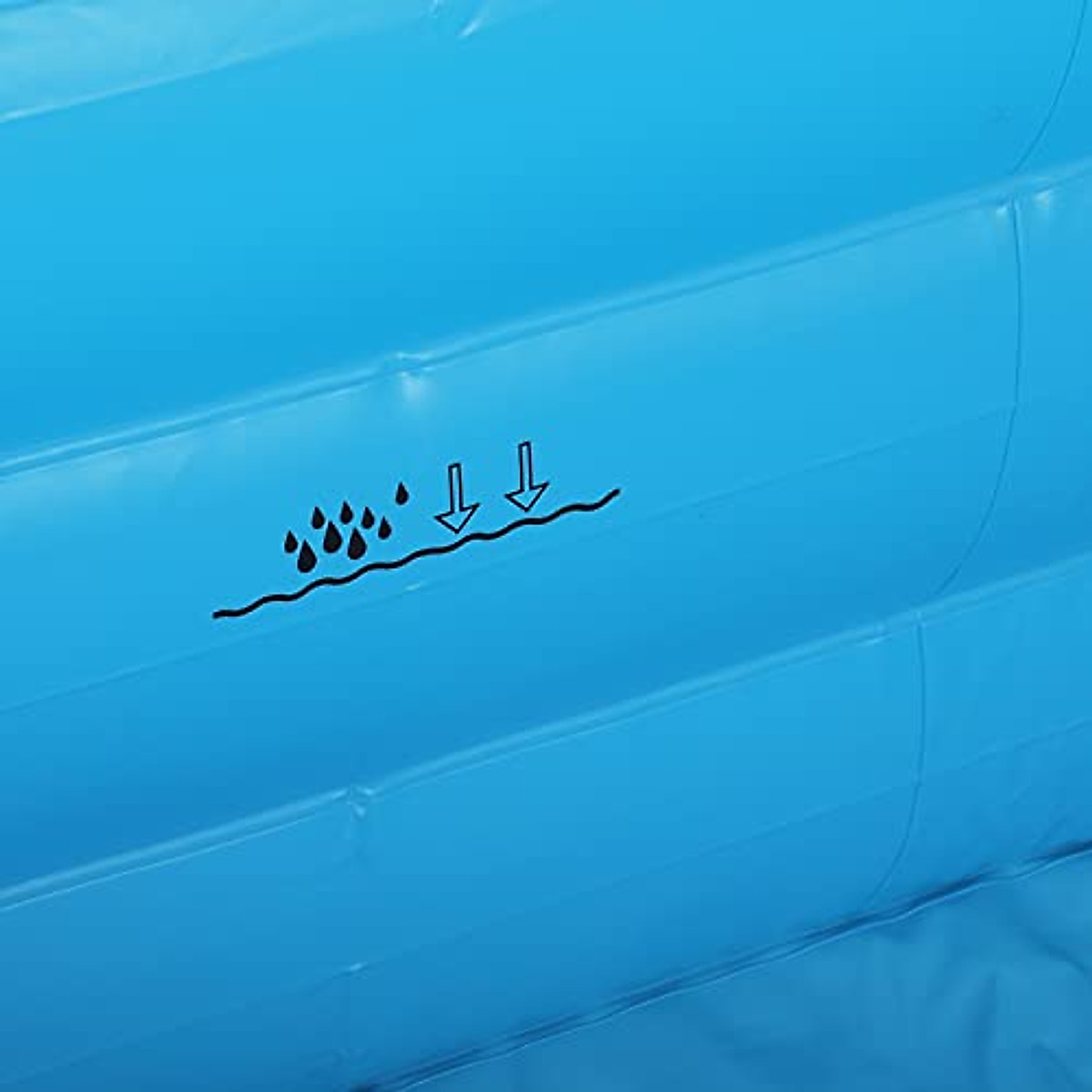 Inflatable Swimming Pool, 305x183x60cm Rectangle PVC Blow Up Pool Outdoor Lounge Pool for Kids, Adults, Outdoor, Garden, Backyard