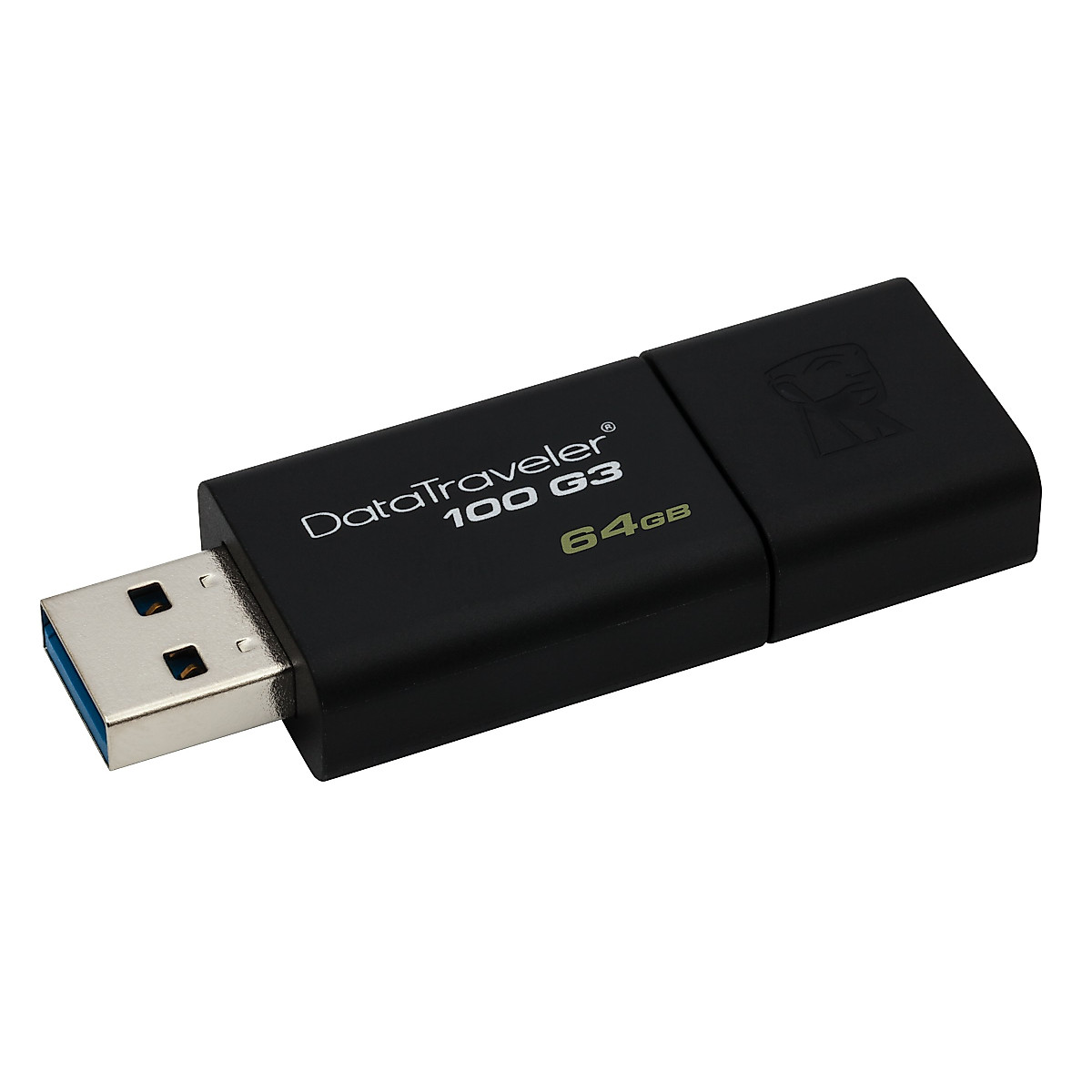 Kingston 64GB USB 3.0 Black DataTraveler 100 G3 3 Pack DT100G3/64GB-3P