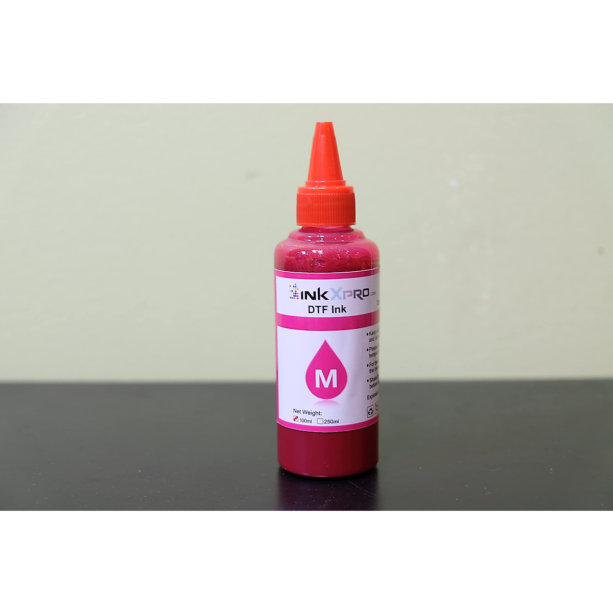 INKXPRO Premium DTF Ink for Inkjet Printer Direct to Film Heat Transfer Printing for Epson ET8550, XP15000, Artisan 1430, L1800-600ml Total (KCMY+2 White)