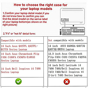 Alapmk Protective Case for 14" Asus Q427FL/Chromebook Flip C436 & Dell Inspiron 14 7490/Latitude 7430 & Pavilion x360 14 14-dyXXXX [Not fit Latitude 7490/Chromebook C434/Q406DA Q407IQ],Galaxy