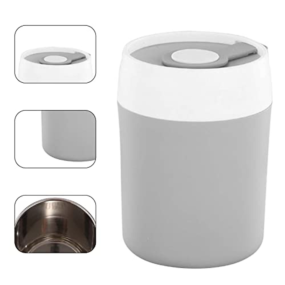 Vacuum Insulated Food Container | 500ml Stainless Steel Double Walled Soup Flask Food Flask, Leakproof Food Jar Keeps Cold Or Hot for 7-12 Hours with Spoon