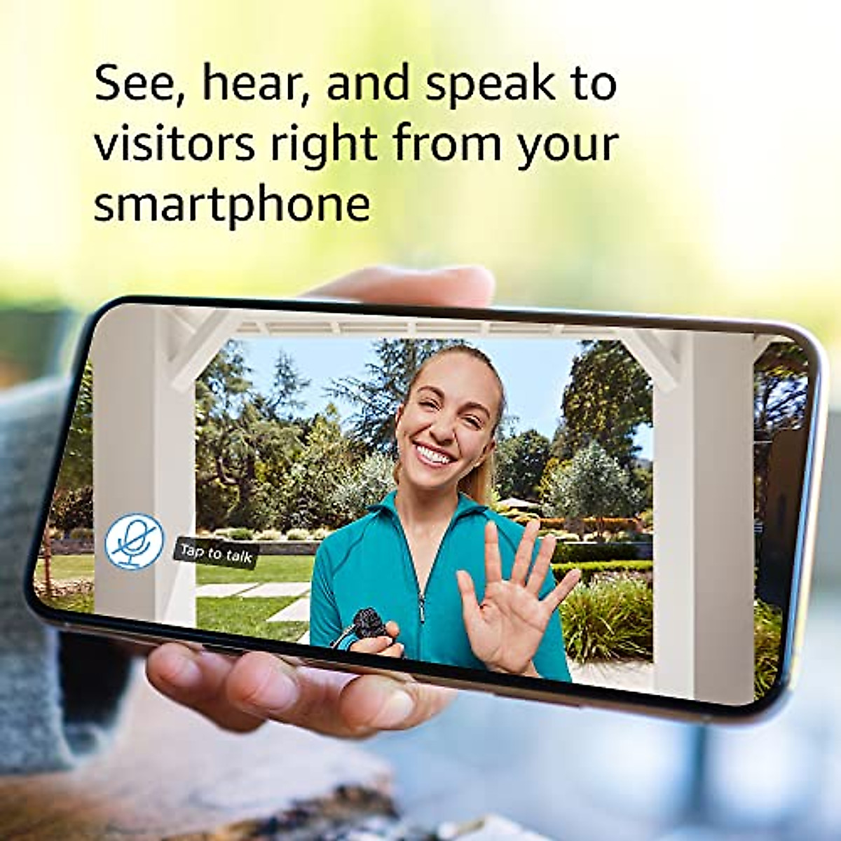 Blink Video Doorbell (White) + Mini Camera (Black) | Two-Way Audio, HD Video, Motion and Chime Alerts | Works with Alexa