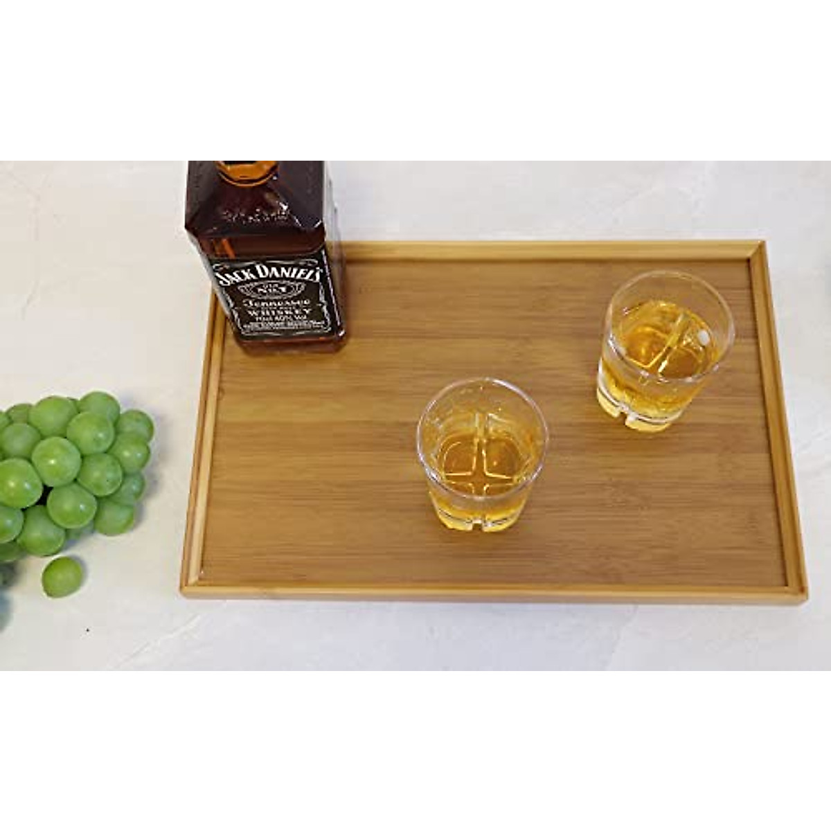BothEarn Whiskey Rocks Glass Set of 2 - Clear Drinking Cup with Heavy Solid Base - Good for Bourbon Jack Daniels Tennessee and Scotch, 6.5 oz (185 ml)