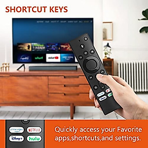 CT-RC1US-19 NS-RCFNA-19 Voice Replacement Remote Control for Insignia and Toshiba Fire TV Edition Televisions 32LF221C19 32LF221U19 43LF621C19 43LF421U19 50LF621U19 43LF711C20 50LF711U20 55LF711C20