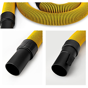 DEWALT DXVA19-2501 Durable Vacuum Hose, Compatible With DXV12P DXV14P DXV16P DXV16PA DXV16S, Yellow