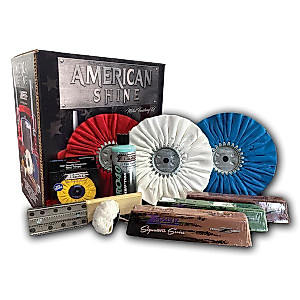 ZEPHYR Custom POLISHING Products American Shine Polishing Kit with Buffing Pads and Polishing Compound, for Big Rigs, Pontoons, and Aluminum Wheels