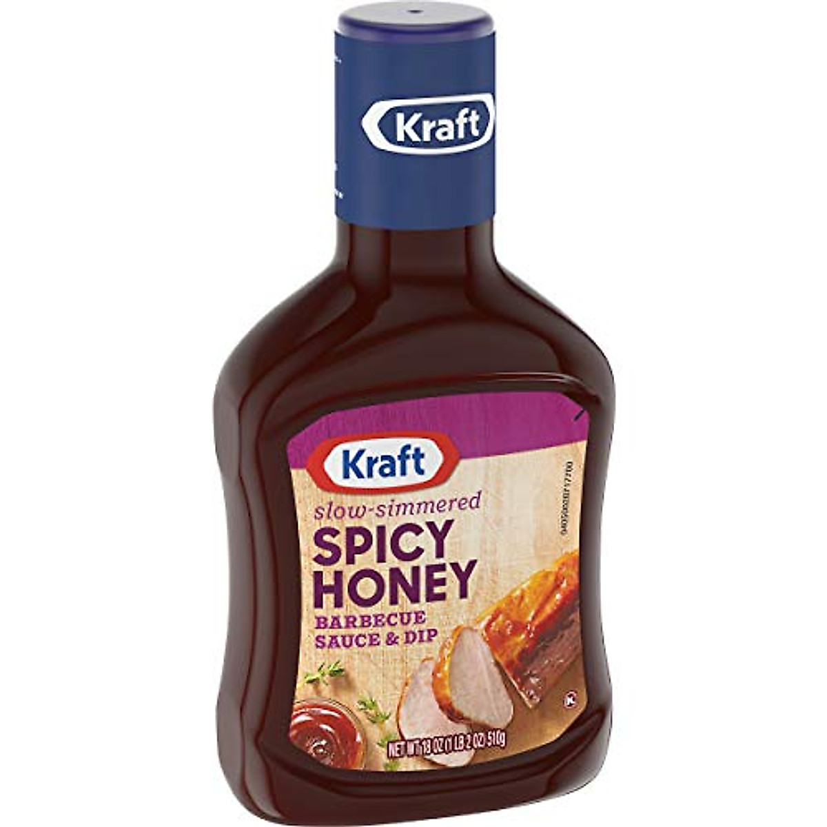 Kraft Spicy Honey Slow-Simmered BBQ Barbecue Sauce (18 oz Bottle)