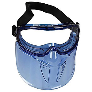 KleenGuard - 18629 V90 Shield Clear Anti Fog Lens Protection Goggle with Blue Frame