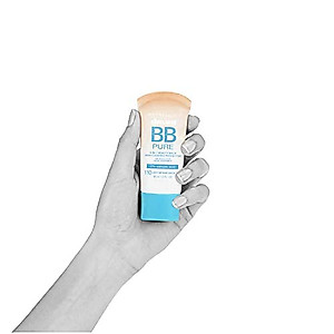 Maybelline Dream Pure Skin Clearing BB Cream, 8-in-1 Skin Perfecting Beauty Balm With 2% Salicylic Acid, Sheer Tint Coverage, Oil-Free, Medium, 1 Count