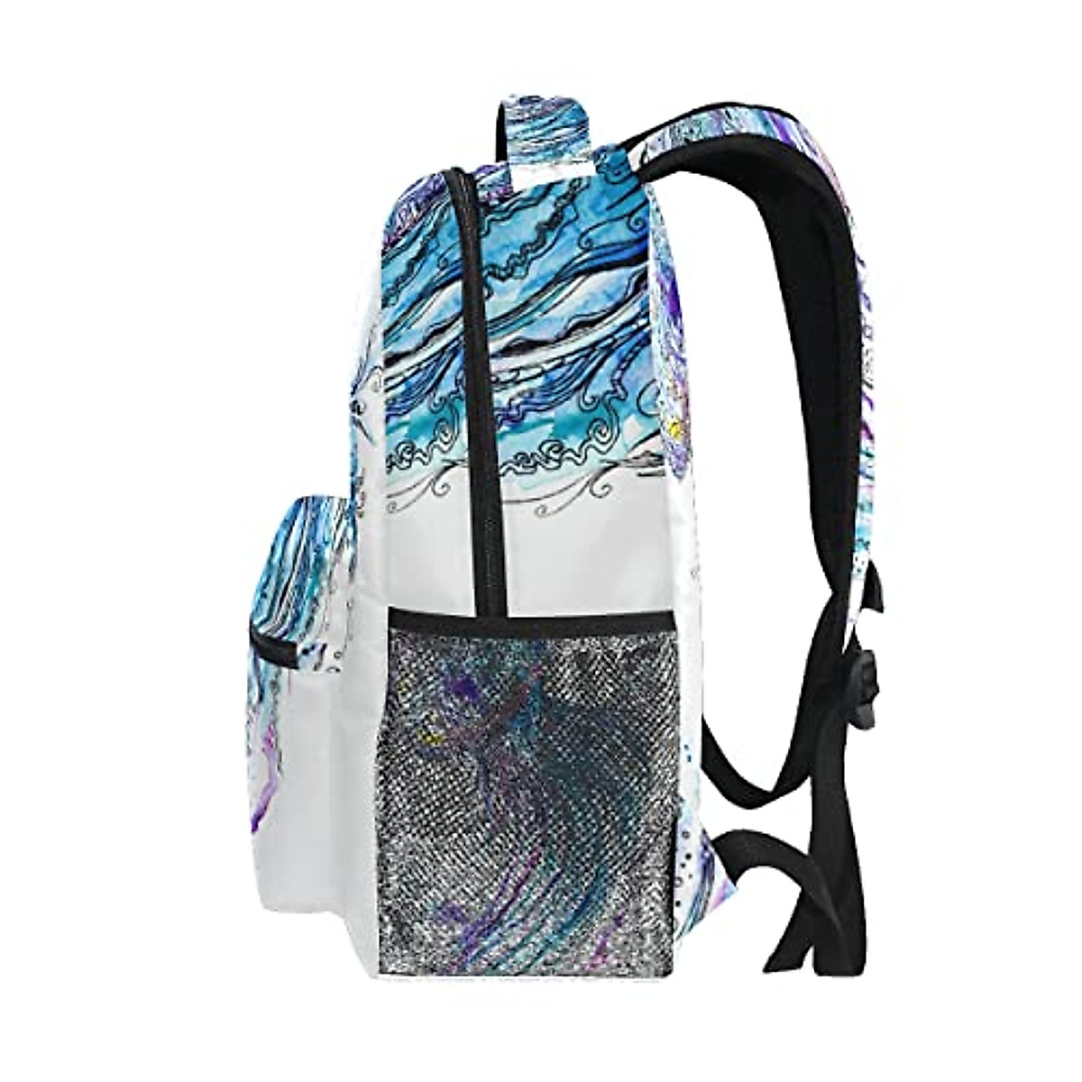 Ocean Jellyfish School Backpack Bookbag for Boys Girls Teens Casual Travel Bag Computer Laptop Daypack