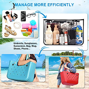 2024 NEW Accessories for Bogg Bag - Divider for Bogg Bag XL，Inserts for Bogg Bag, Bag Dividers, Organizer for bogg bag and Divide Space,Transparent & Black