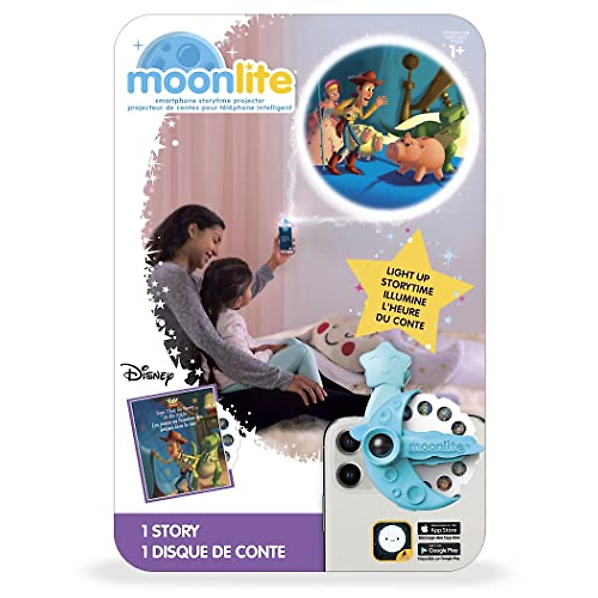 Moonlite Storybook Reels For Flashlight Projector, Kids Toddler | Toys That Go Bump in The Night | Single Reel Pack Story for 12 Months and Up