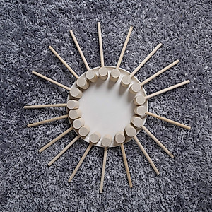 MGTECH 36 Pieces Mini Wooden Toy Hammers for Kids, Natural Wood Crab Seafood Mallets