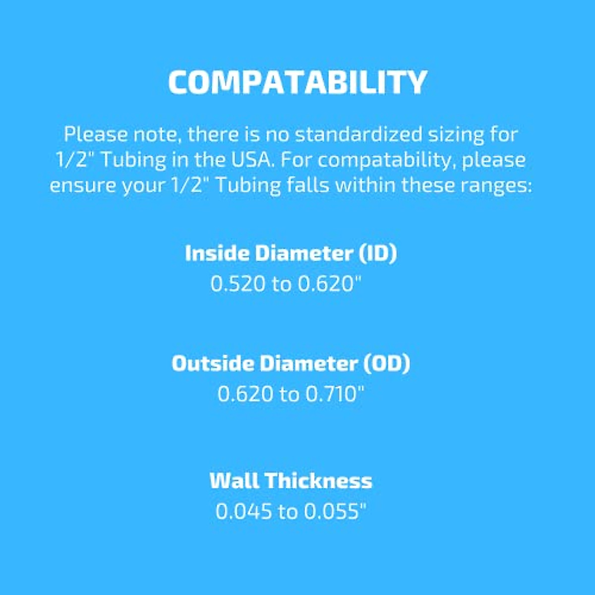 Habitech 3-Pack 1/2 Inch Drip Irrigation Tubing to Faucet/Garden Hose Adapter - Reusable Connector Fittings for Most Rain Bird, Orbit, Dig, Toro 1/2 or 5/8 Tubing x 3/4" FHT