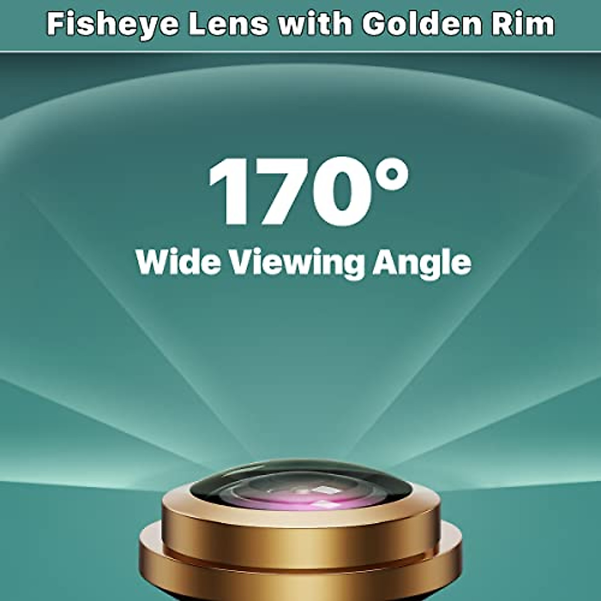 GreenYi AHD 720P Reverse Rear Cam Backup/Front/Side View Camera with Gold Rim + Hidden/Flush Mount Holder Shell