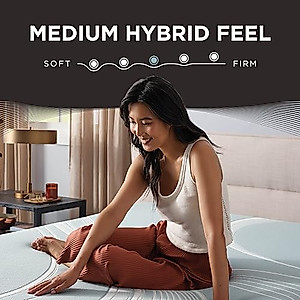 TEMPUR- LuxeAdapt 2.0 Medium 13 inch Hybrid Mattress, Queen