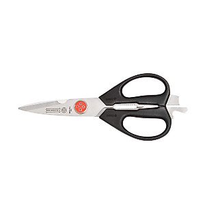 Mundial BP666 Red Dot 8 1/2" Take-A-Part Kitchen/Utility Shears