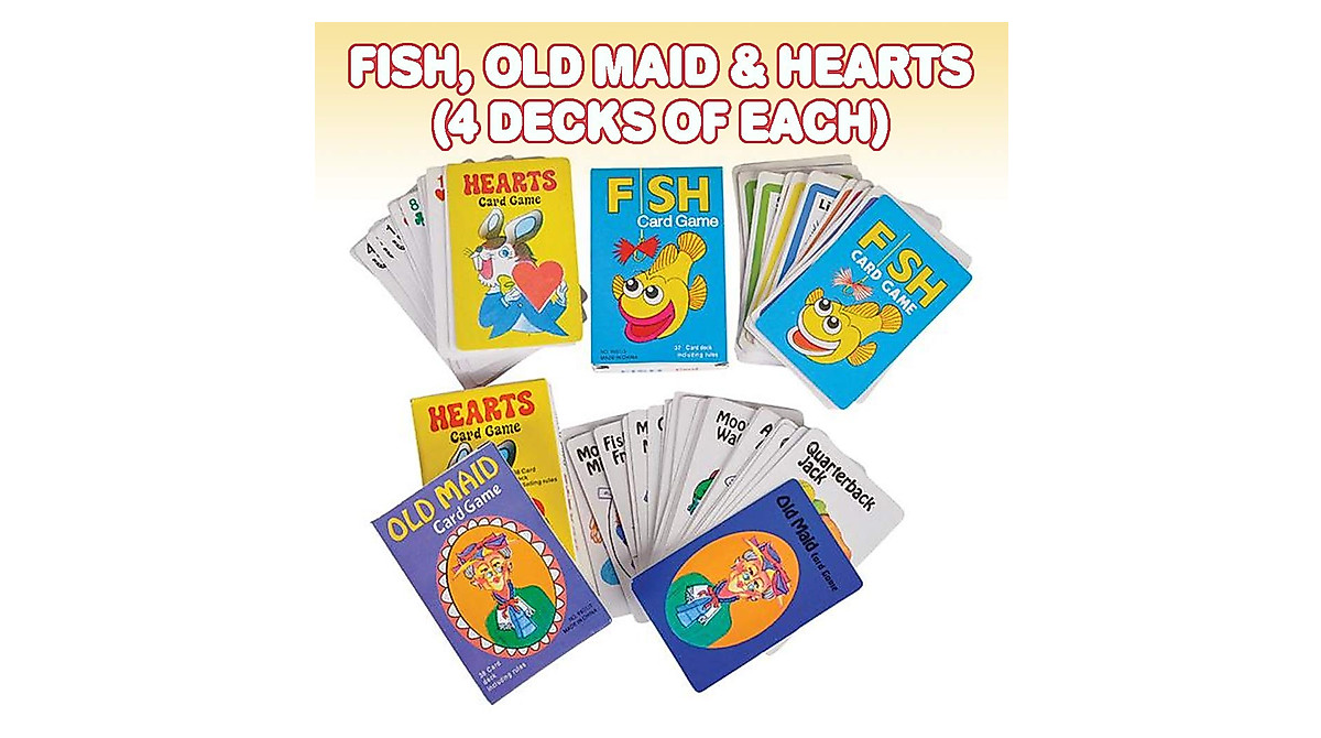Gamie Classic Card Game Set for Kids - 12 Decks of Fun & Learning