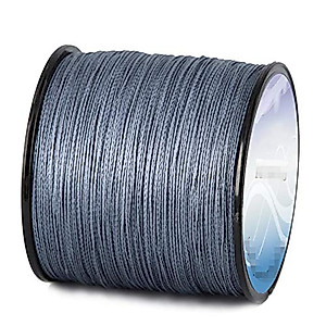 WellieSTR 3 Color 100% PE 4 Strands Braided Fishing Line - Each Color 500M(547 Yard) Premium Quality; Super Power; Cut Resistant - Gray/Yellow/Green