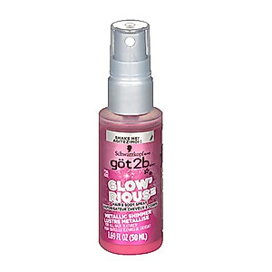got2b GLOW'RIOUS Metallic Shimmer Hair Glitter & Body Glitter Duel Spray 1.69oz (Pink)