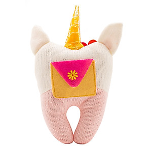 Tooth Fairy Pillow - Our Tooth Fairy Pillows are for Girls and Boys - This Tooth Fairy Kit includes 5 Notecards and a Keepsake Pouch - Super Cute Unicorn Tooth Fairy Gifts for Girls and Boys